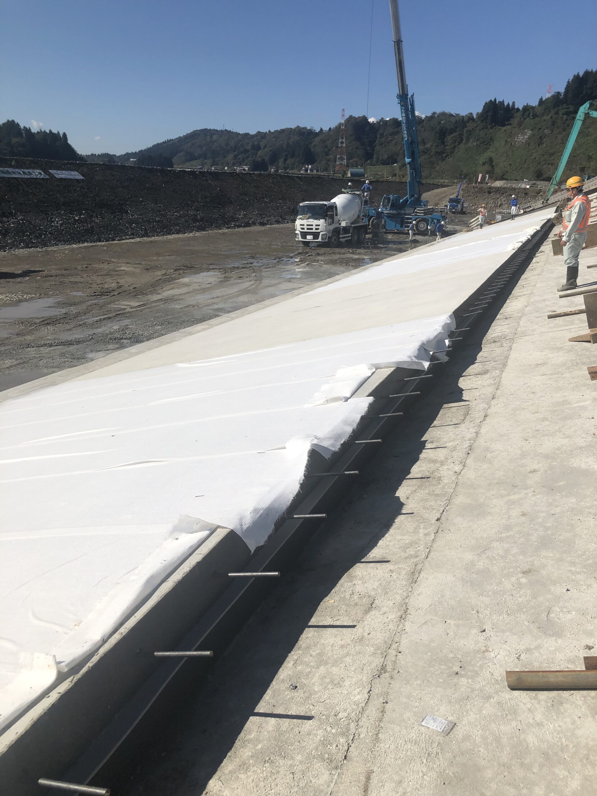 遊水地の法面にバルチップが使用されました | BarChip Inc. （バルチップ株式会社）